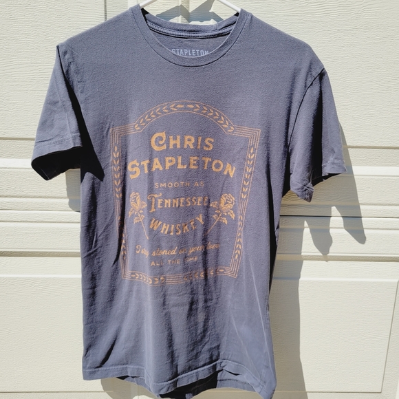 Tops | Chris Stapleton Gray Tennessee Whiskey Cotton T Shirt Size Small ...